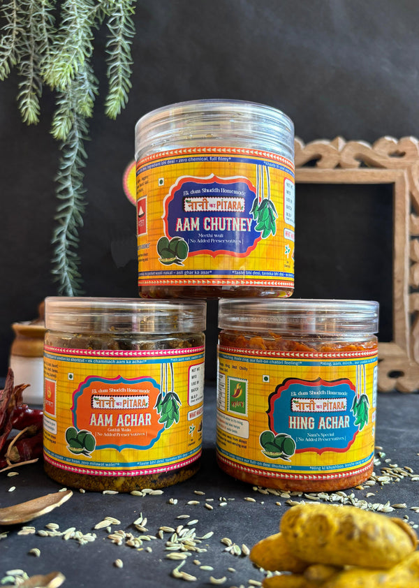 Triple the Taste: Authentic Aam Achar Combo Pack