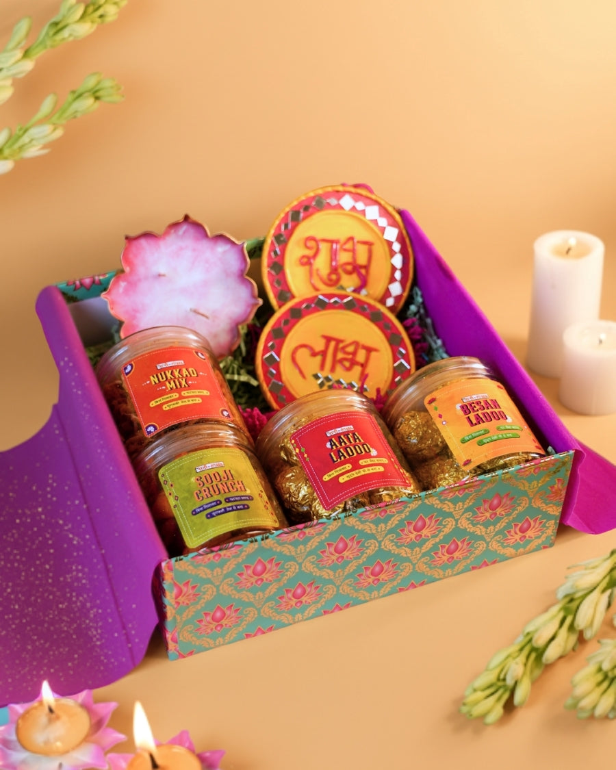 Fuljhadi Gift Hamper | Luxury Diwali Hampers With Sweets